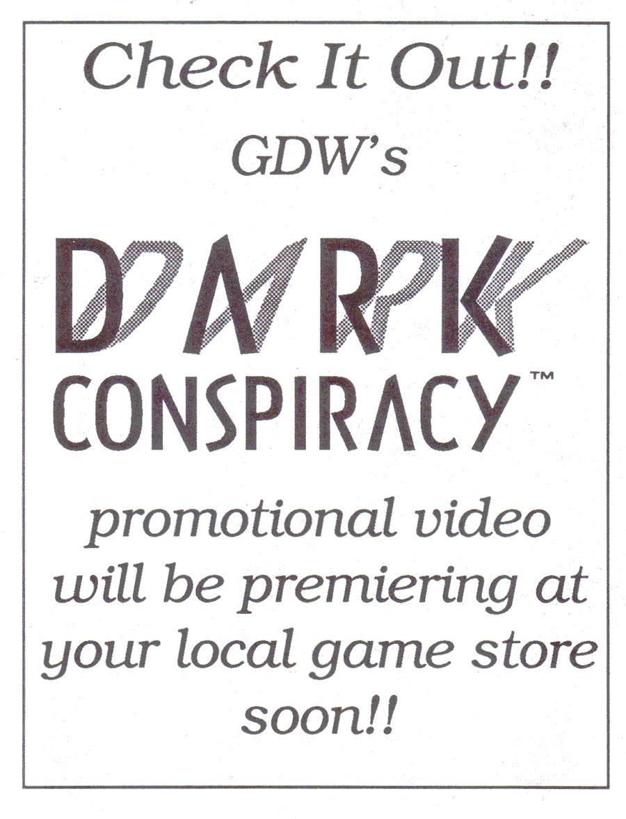 1st Edition Catalogue – Dark Conspiracy the RPG